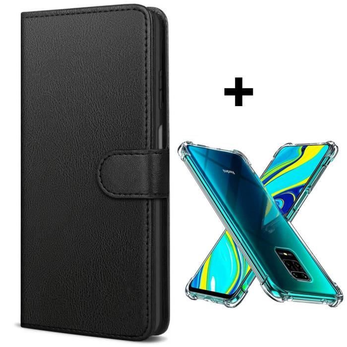 Lot 2x Coque REDMI NOTE 9S/ 9 PRO Coque Effet Cuir Fermeture Magnétique ...