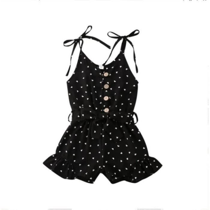 ROBE Été bébé fille princesse robes dos nu fille robe d'été à pois Or ...