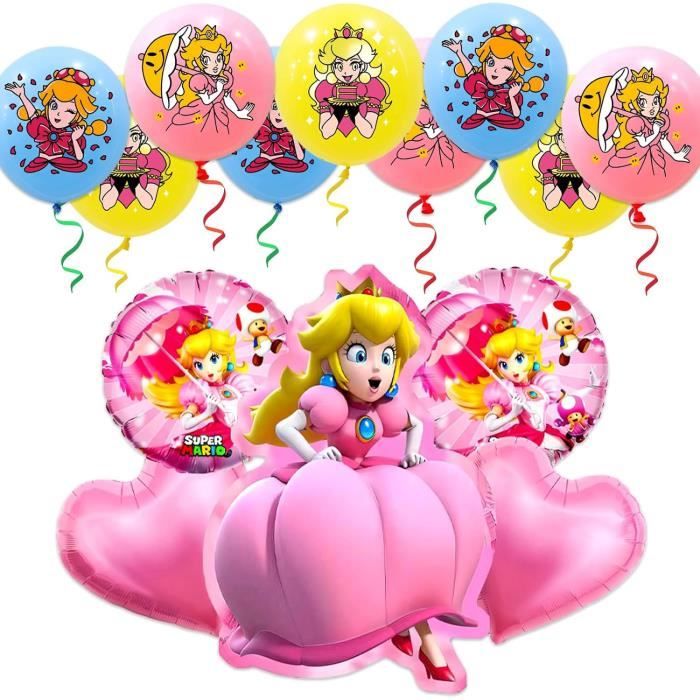 Princess Peach Décoration Anniversaire Enfants Ballon, Helium Ballon ...