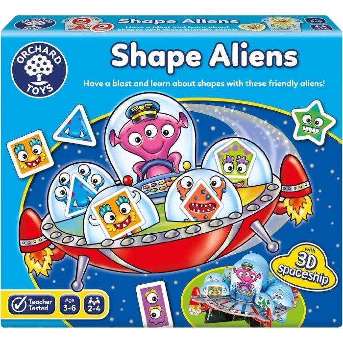 Shape Aliens Jeu De Société Sur Le Thème De L'Espace, Amusant En Famille, Parfait Pour Les ...