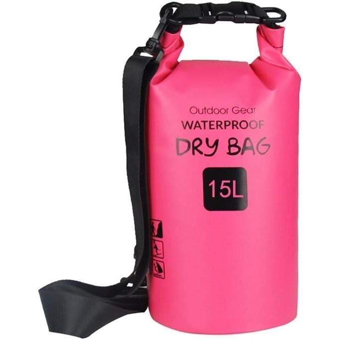 Sac Étanche De Sports Sac Sec, 5L - 10L - 15L Imperméable Résistant À L'Eau 500D De Poche De ...