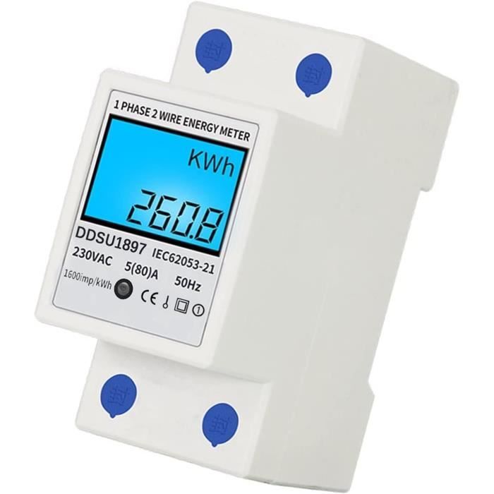 Compteur D'Énergie Électrique Numérique Multifonctionnel Compteur D ...