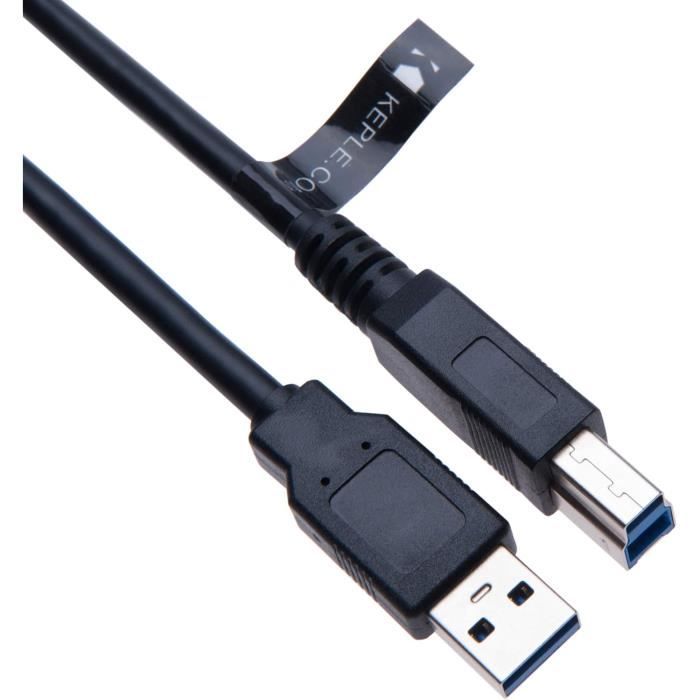 Câble Usb 3.0 Superspeed Câble A Mâle Vers Fiche De Type B-Cordon ...