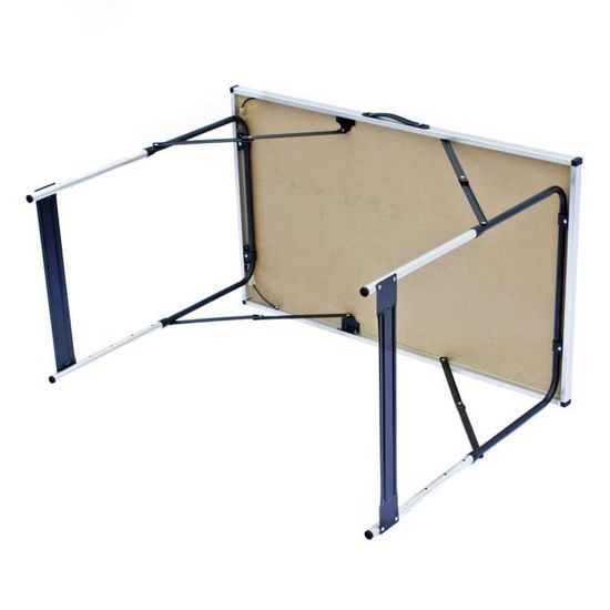 Table pliante - Table multifonctionnelle pour les marchés - Blanc ...