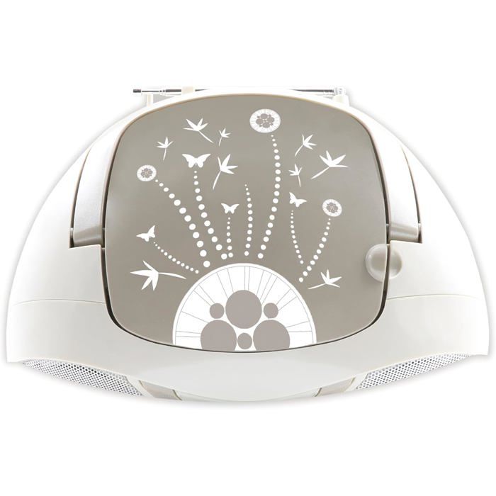 Soft Grey, Lecteur CD Portable, Lecture CD-R/CD-RW/CD-MP3, Radio FM ...