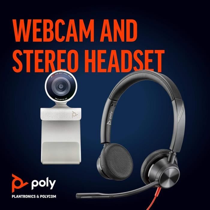 Kit Poly Studio P5 Avec Blackwire 3325 () - Caméra De Visioconférence ...