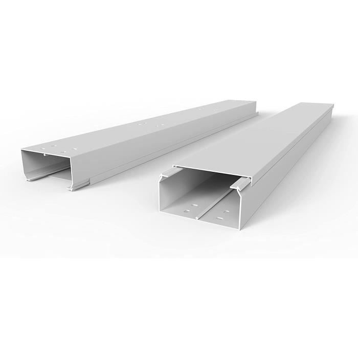 Goulotte de câble en PVC à Visser Blanc 1 m 1000 x 120 x 60 A10 ...