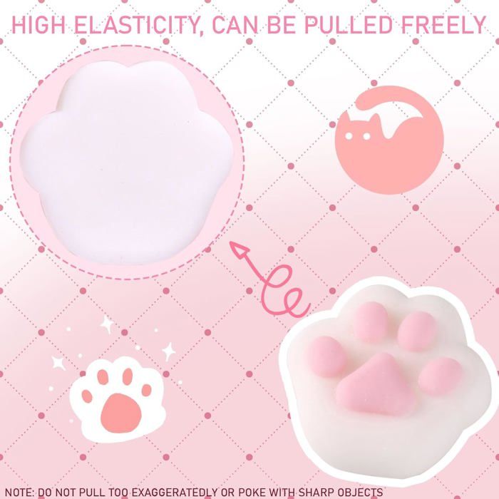 Jouets squishy miniatures - ZUUKO - 6 pièces - Patte de chat - Animaux ...