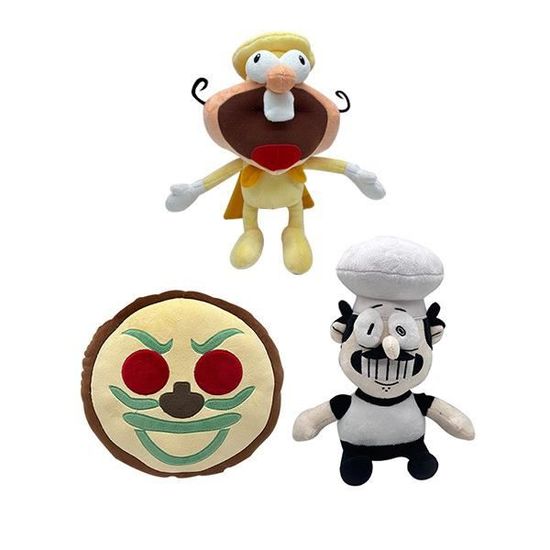 Pizza Tower Peppino peluche, 3pcs / set, chef + pizza + cape jaune ...