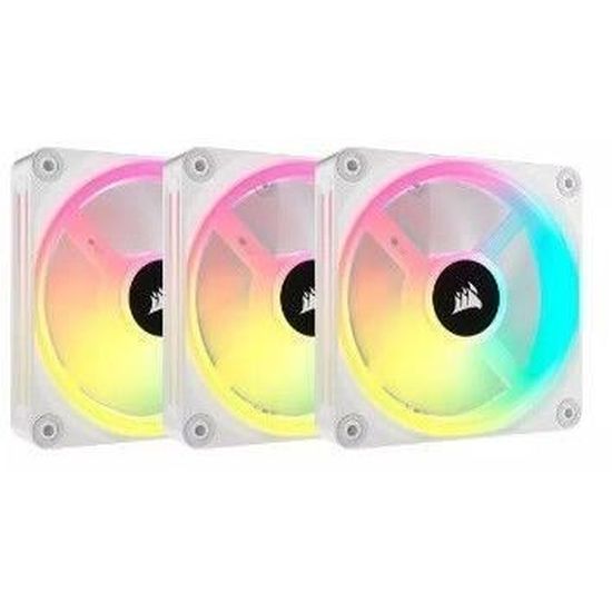 Ventilation PC - CORSAIR - QX RGB Series - iCUE LINK QX120 RGB WHITE ...