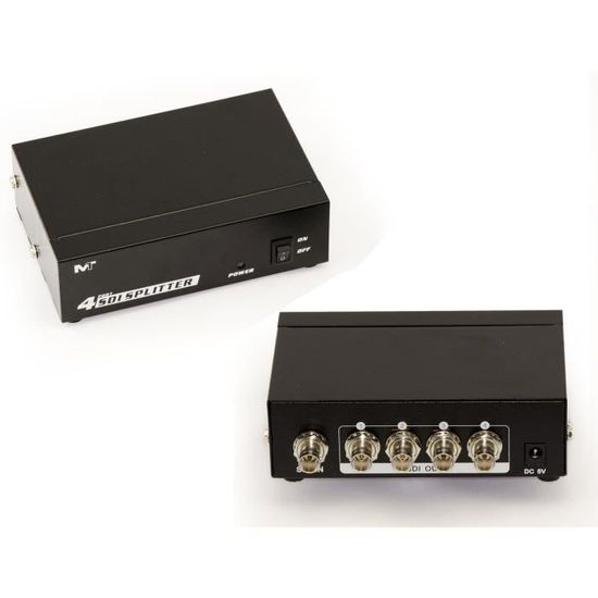 Splitter SDI 4 Ports - MARQUE - Modèle - Compatible SD/HD/3G-SDI - Alimentation 5V - 45m ...