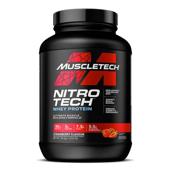 Whey isolate MuscleTech - Nitro-Tech - Fraise 1810g - Cdiscount Sport