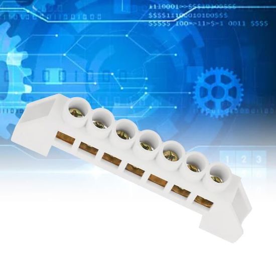 Connecteur de borne 10pcs 7-Hole Bridge Design Distribution électrique ...