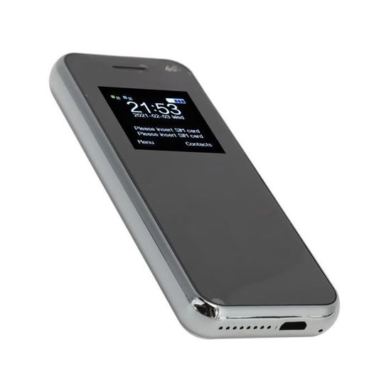 Qiilu Téléphone du bar Téléphone de Bar Mini Téléphone Portable Double ...
