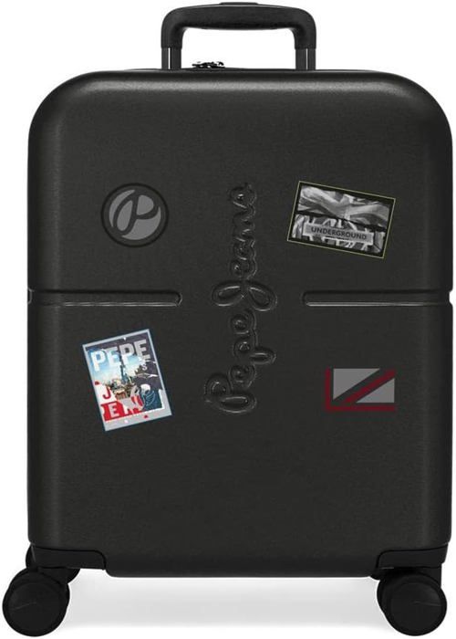 Chest Valise de Cabine Noire 40 x 55 x 20 cm Rigide ABS Fermeture TSA ...