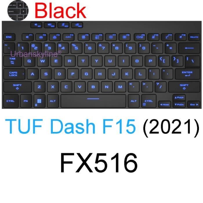Noir-Juste de clavier pour ASUS TUF Dash, F15, FX517, FX516, F17 Gaming ...