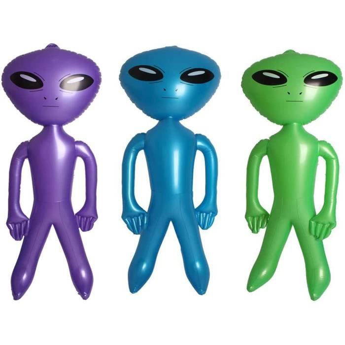 Lot de 3 ballons gonflables en forme d'alien pour garçons et filles ...