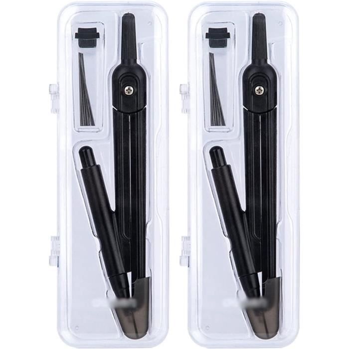 Compas De Dessin Outils De Dessin Boussole For Geometry 2-Pack ...