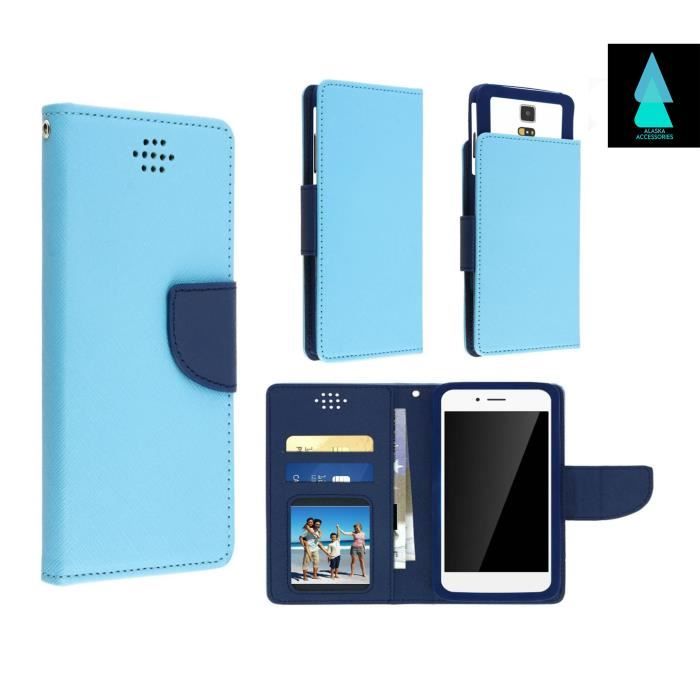 Coque Adaptable Selecline Smartphone 5'' Turquoisebleu - Cdiscount ...