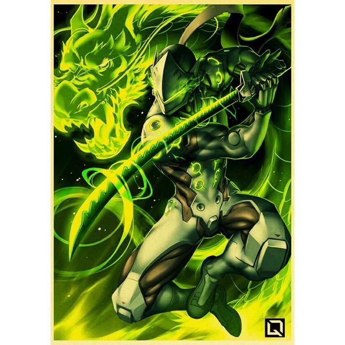 Game Poster Overwatch Widowmaker Retro Posters Kraft Wall Paper ...