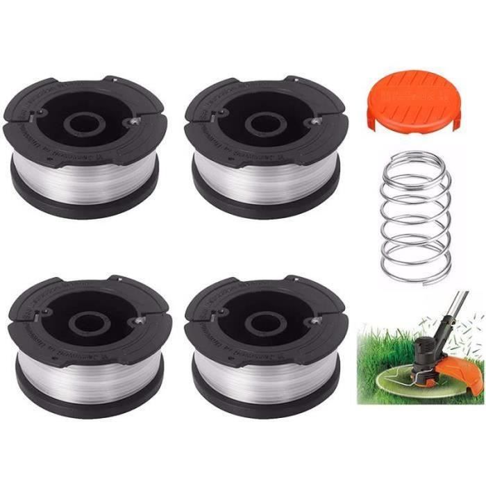 Lot de 4 bobines de fil de 9 m pour coupe-bordure - 16 mm de diamètre - Fil en nylon - Pour ...