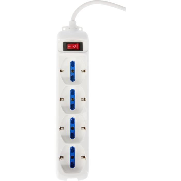 , Prise Multiple Eco-Line Avec Interrupteur 4 Places, Combinaison De ...