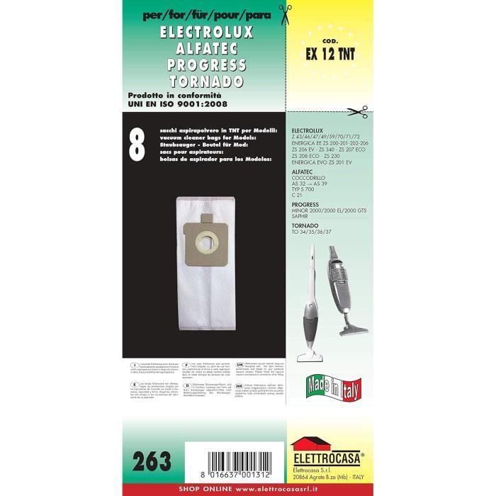 12 TNT Stick vacuum Sac à poussière accessoire et pièce de rechange ...