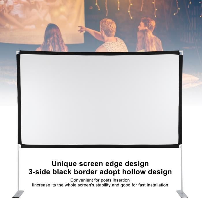 Écran de projection portable - FAFEICY - 100 pouces - 4K HD - 16:9 ...