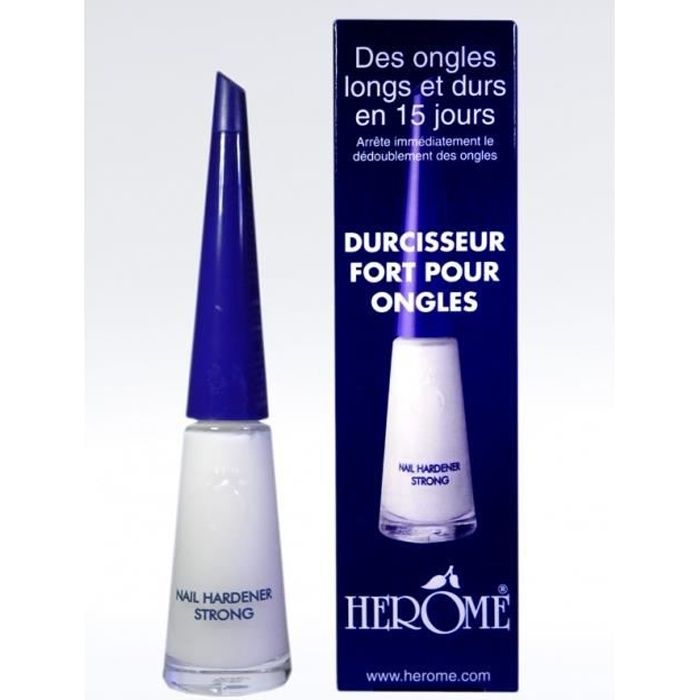 Durcisseur pour Ongles - HEROME - 10ml - Fort - Prévention dédoublement ...