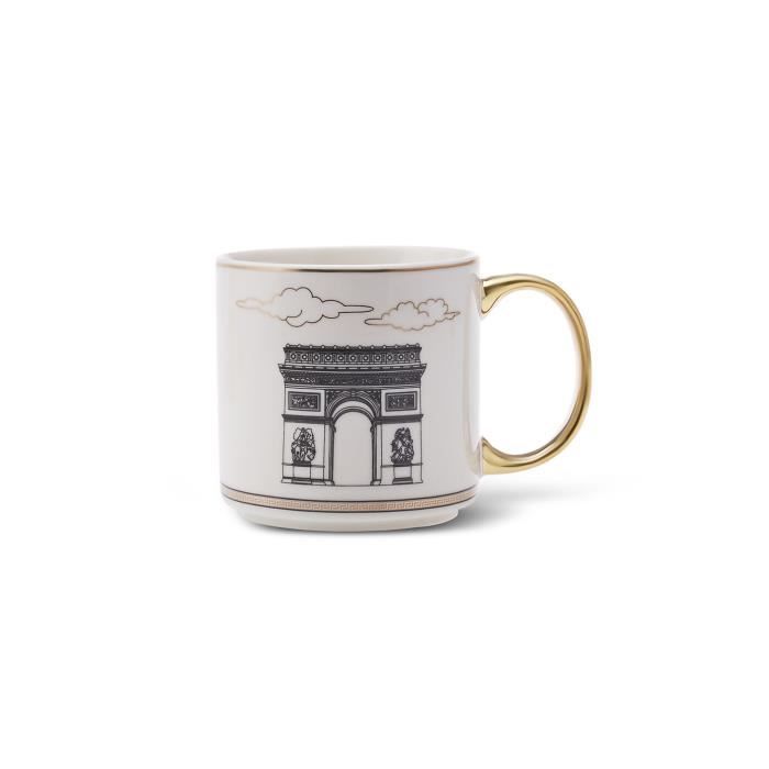 Karaca Art Tasse néoclassique 400 ml, porcelaine, design unique, Tasse ...