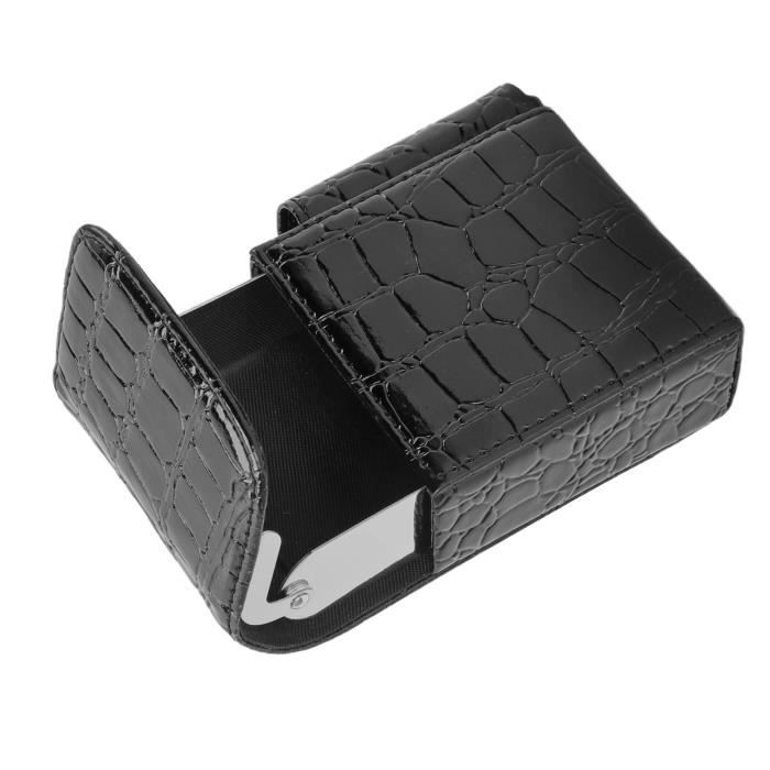 Minifinker porte-cigarette Boîte à cigarettes en cuir PU, multifonction ...