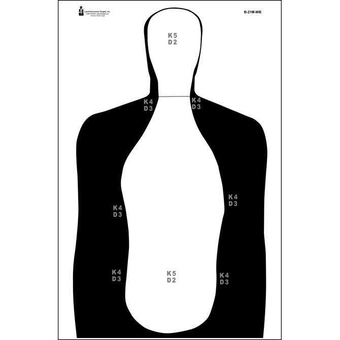 Vtc 50 Pcs of Modified B-21M Target White & Black. Q3WAT Taille-M ...