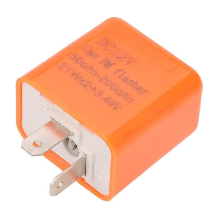 Qiilu relais clignotant 2 broches 5 pièces/ensemble 12 V 2 broches moto ...