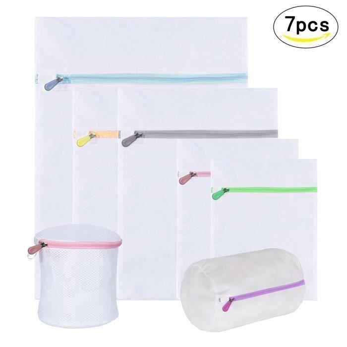 Sunbuy-7pcs Sacs à Linge Filet à Linge Sac à Lavage du Linge à Mailles ...