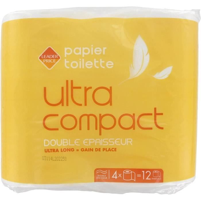 Leader Price Papier Toilette Compact 412 Rouleaux14 - Cdiscount Au ...
