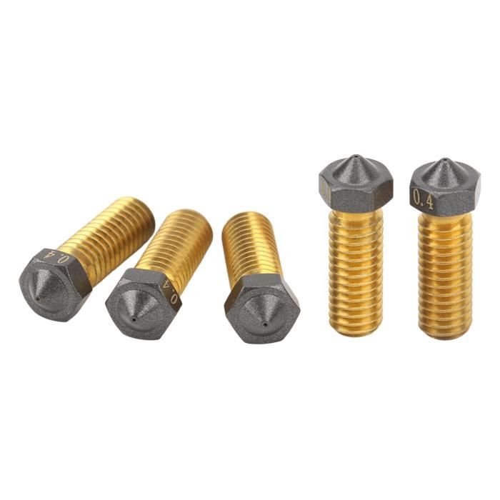 Buse Hotend - TBEST - 0.4mm - Laiton avec revêtement PTFE - Résistance ...