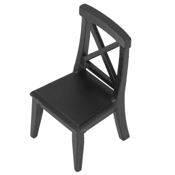 VBESTLIFE Chaises en bois de maison de poupée Chaise de maison de poupée à l'échelle 1:12 ...