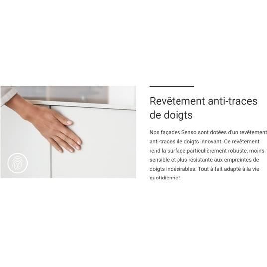 UB DESIGN Pack Cuisine ASTUCIO 2 BLANC MAT - 240CM - Cdiscount Maison
