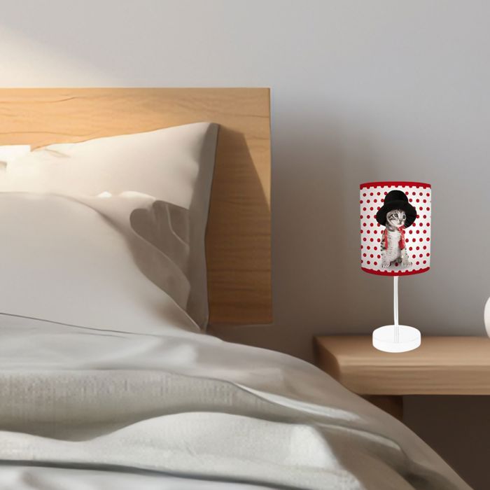 Lampe - Chaton - Métal - 1 ampoule - 9W - 32x12cm - Cdiscount Maison