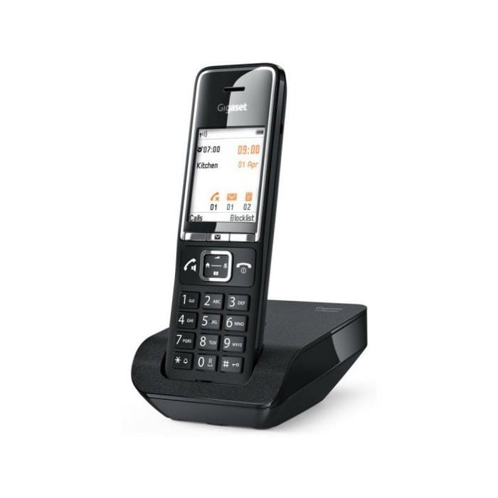 Téléphone sans fil - GIGASET - Gigaset Comfort 550 - Noir - 1 combiné ...