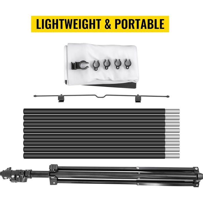 Écran de projection trépied 80" 203 cm-KAL-16:9 4K HD,portable pour ...