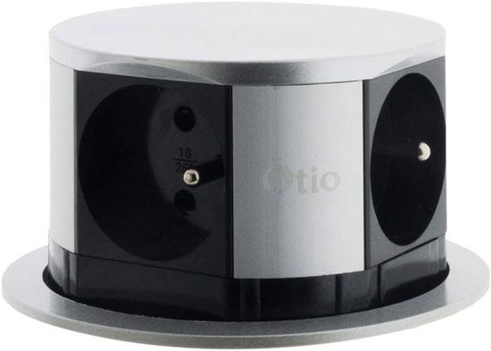 Bloc multiprise INOX encastrable Compact Bureau ou Cuisine - Cdiscount ...