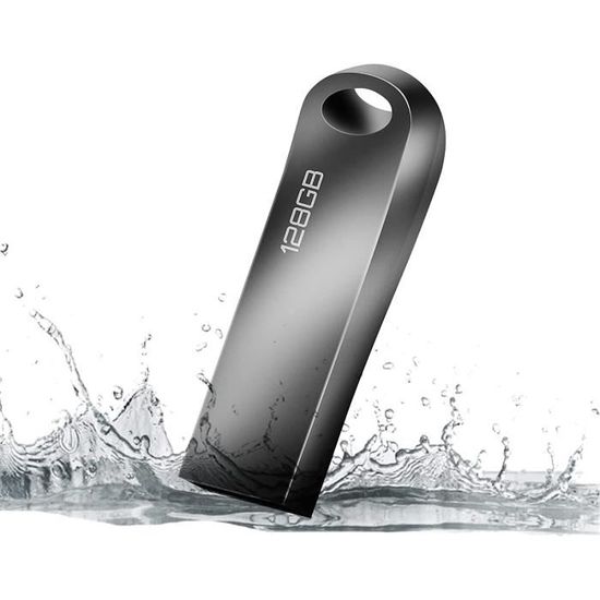 Cle USB 128 GO, Clef USB 128 GO Métal Pendrive 128gb Portable USB Flash ...