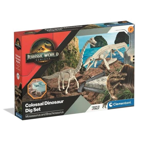 CLEMENTONI - Jurassic World - Dig Kit - Mosasaurus & Brachiosaurus ...