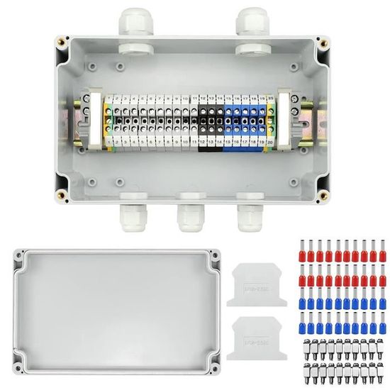 Wocpvm Boîte de Jonction Étanche IP66, BoiteJonction Etanche 2 In 3 Out ...