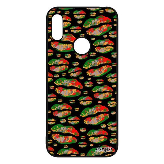Coque silicone pour Y6 2019 bouche bisou personnalisé femme case bouche ...