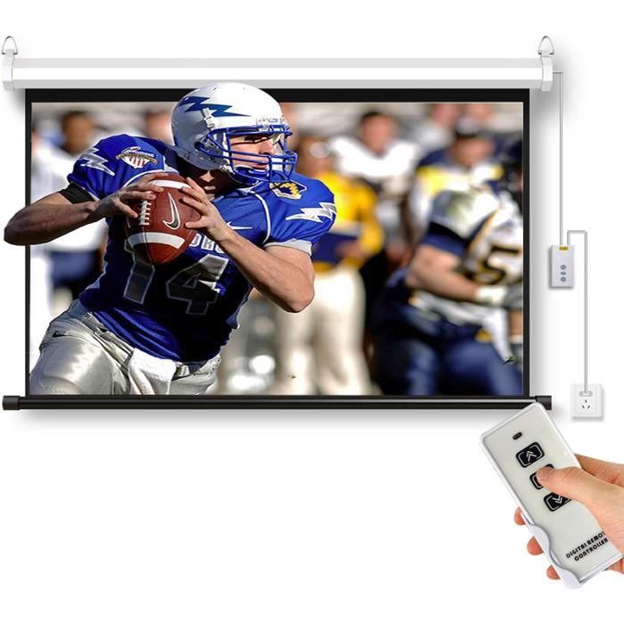 Écran de Projection motorisé avec télécommande, écran de Projection HD ...