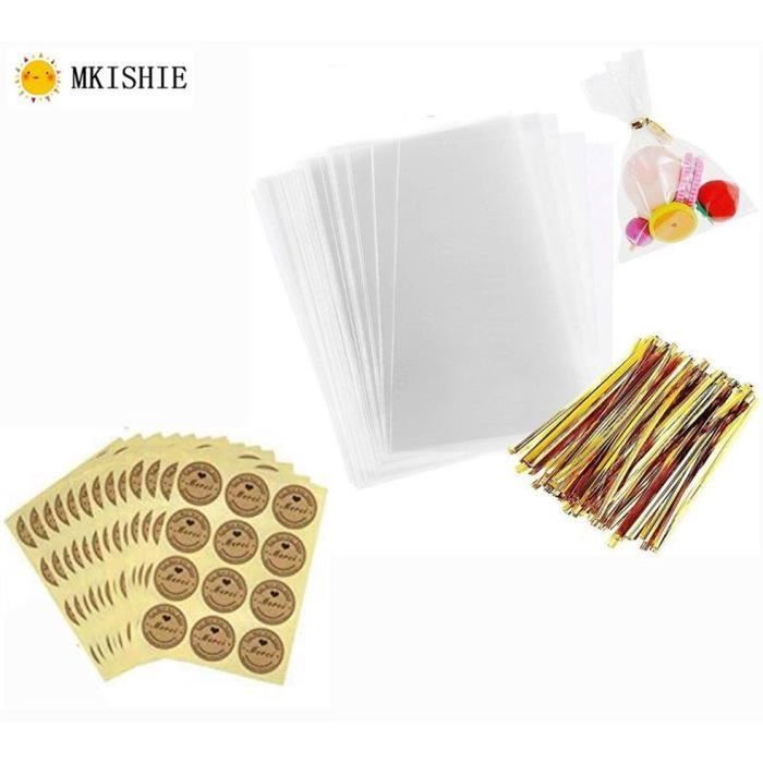 SAC PROTECTION - SACHET PLASTIQUE 200pcs 10*15cm Sacs de Biscuits ...