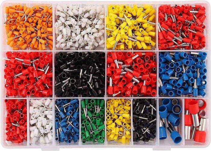 Embouts de Cablage, 2120 Pièces Kit Connecteurs électriques Cosses ...