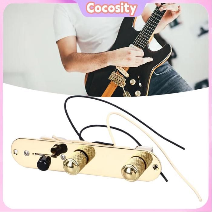 Cocosity Plaque de commande de guitare précâblée Prewired Guitar ...